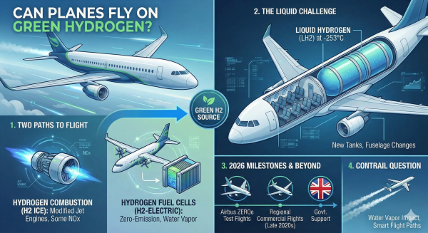 Can Planes Fly on Green Hydrogen? - Learn Hydrogen