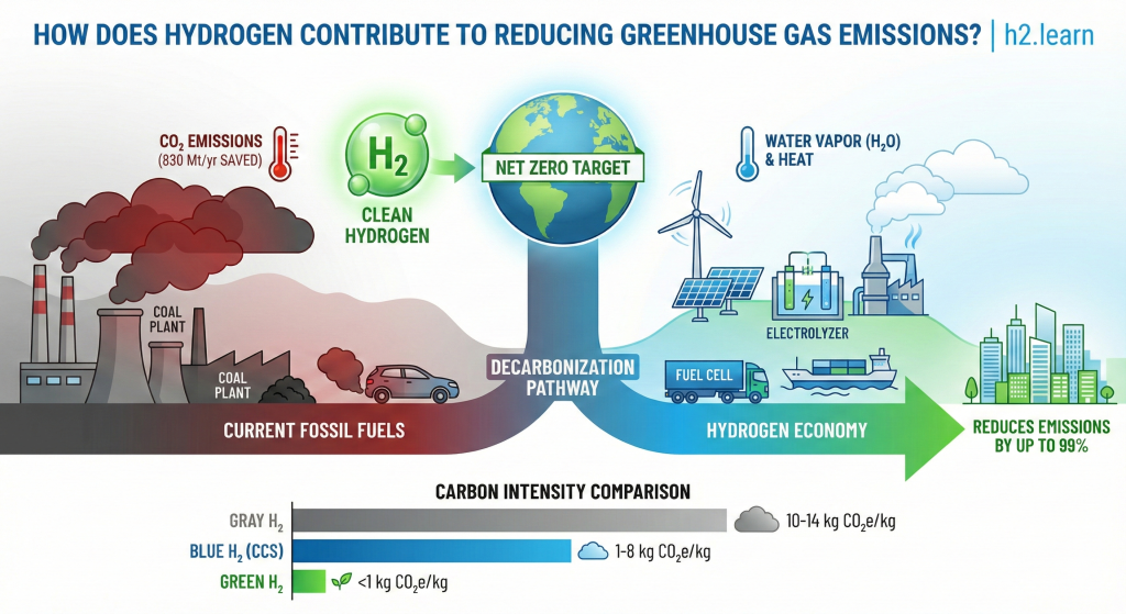 How Does Hydrogen Reduce Greenhouse Gas Emissions? - Learn Hydrogen